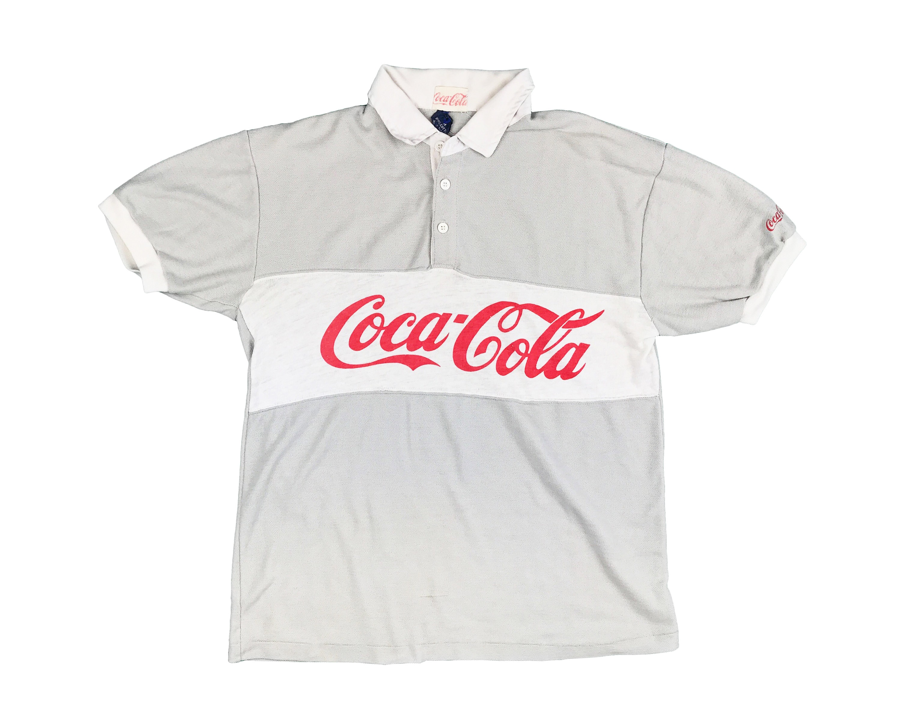 Vintage Coca Cola Rugby Polo Striped Shirt 80s Coke V13 | Etsy