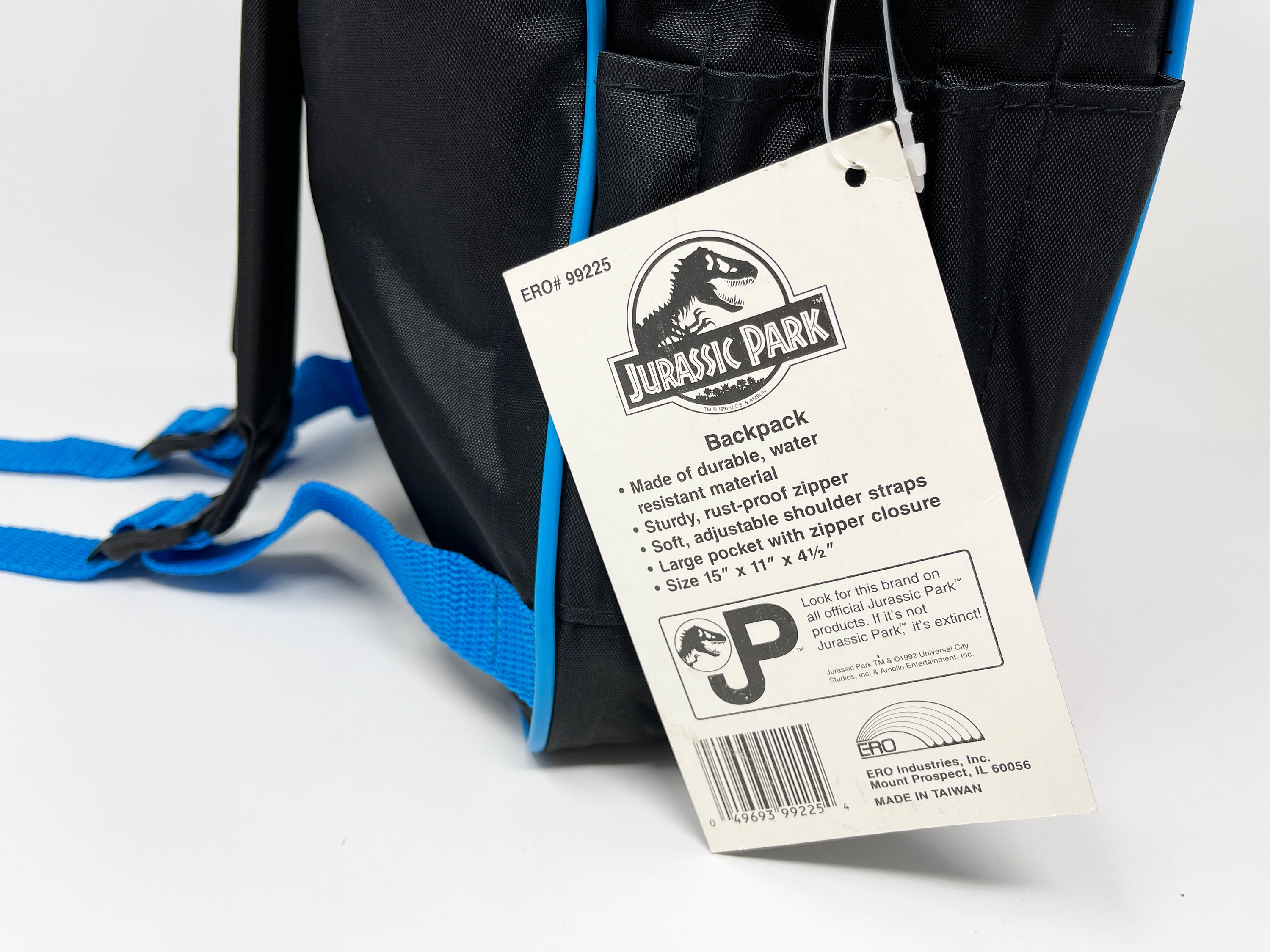 Vintage Jurassic Park Backpack 90s Book Bag Dinosaur T-Rex | Etsy