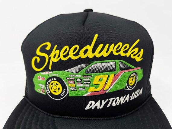 Vintage Daytona Speedweeks Hat 90s NASCAR Racing Truc… - Gem