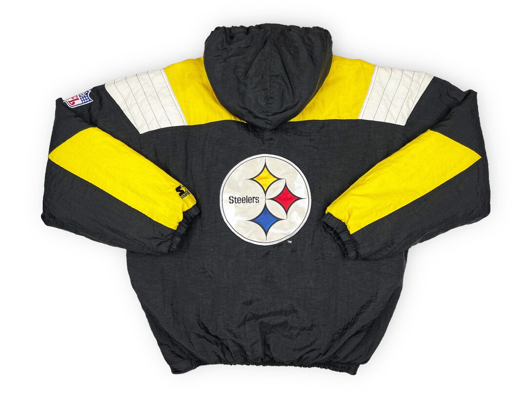 Vintage Pittsburgh Steelers Jacket 90s NFL Starter Pro Line Winter Coat ...