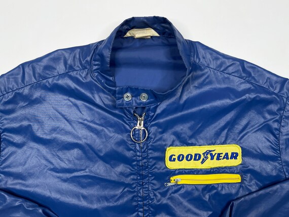 Vintage Goodyear Racing Jacket 70s Windbreaker NASCAR… - Gem