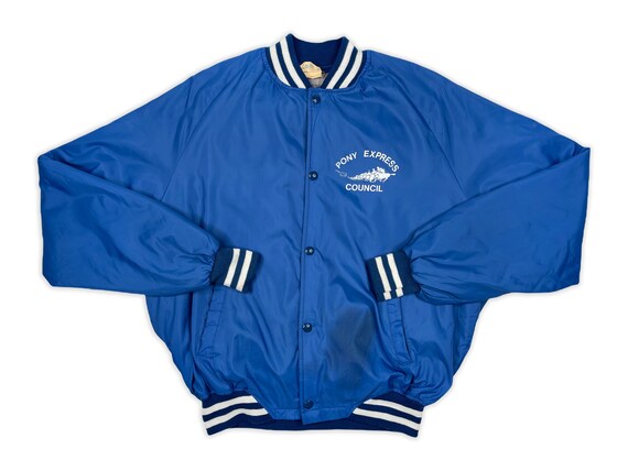 Vintage Pony Express Council Bomber Jacket 80s R3 - Gem
