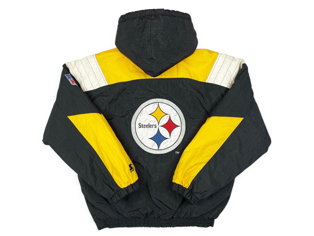 Vintage Pittsburgh Steelers Jacket 90s NFL Starter Pro Line Winter Coat ...