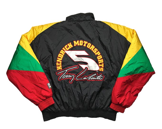 Vintage NASCAR Jacket Kellogg's Corn Flakes Terry Labonte Winter Coat ...