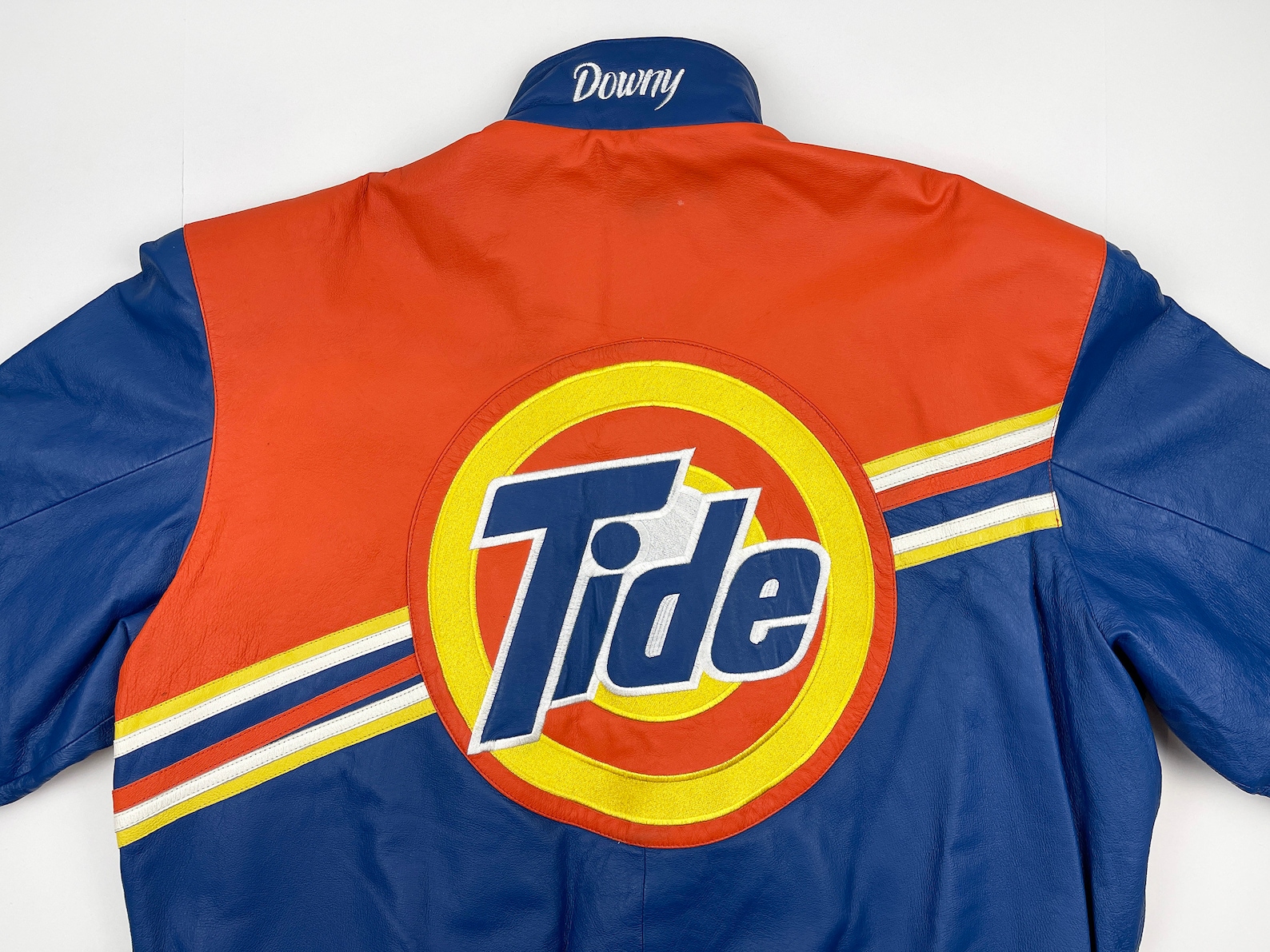 Vintage Tide Racing Team Leather Jacket 90s NASCAR Jeff | Etsy