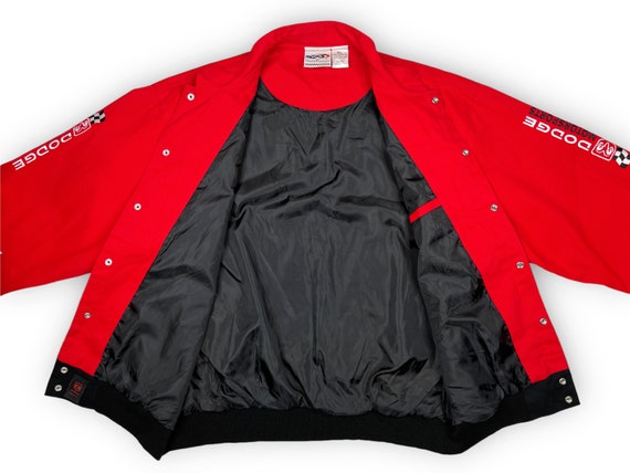 Vintage Dodge Racing Jacket 90s 00s NASCAR Bomber Mot… - Gem