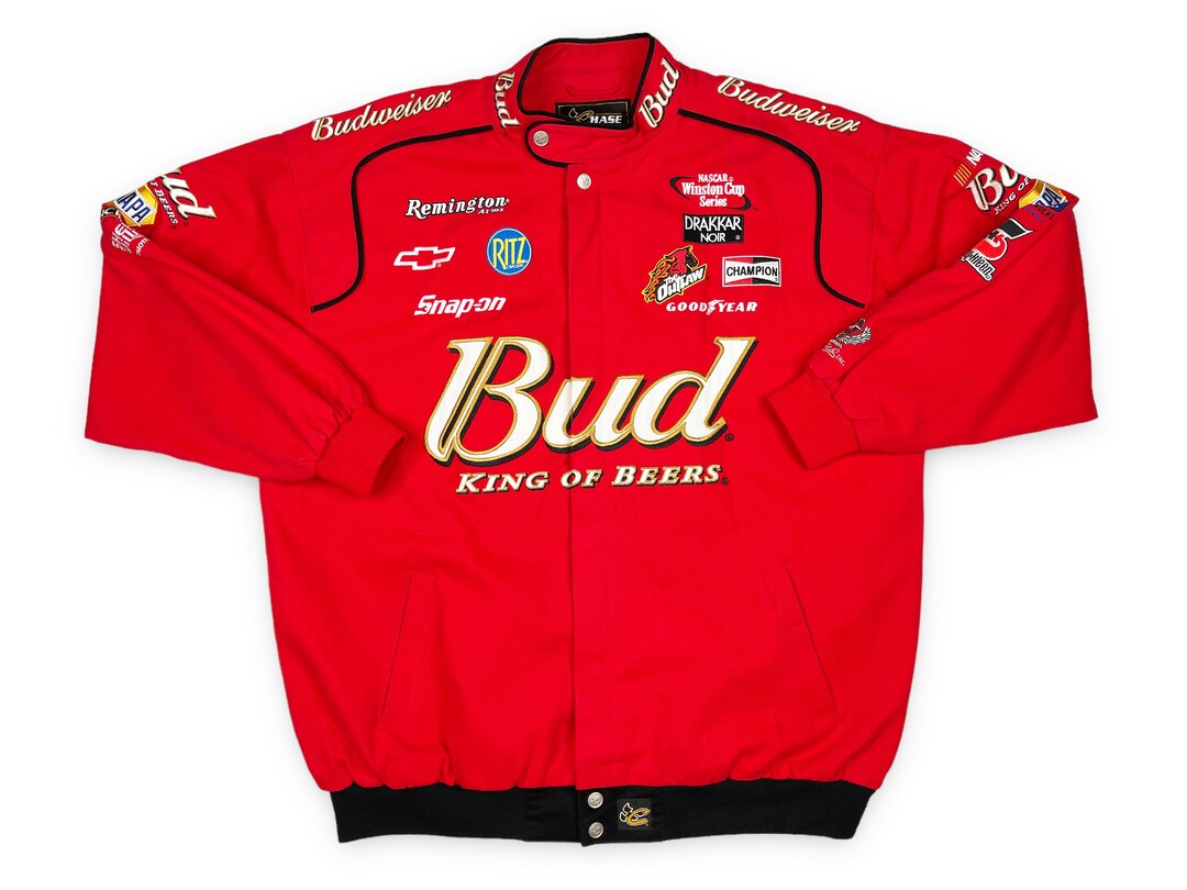 Vintage Budweiser Racing Jacket NASCAR Dale Earnhardt Jr 90s 00s R2 - Etsy