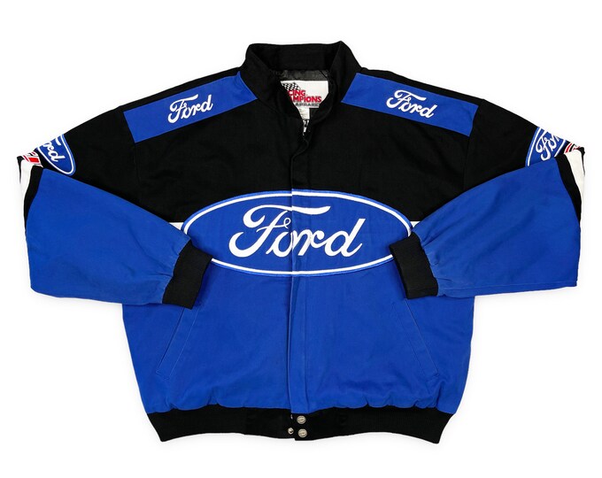 Vintage Ford Racing Jacket 90s NASCAR R2 - Etsy