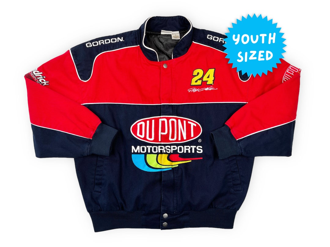 Vintage Jeff Gordon Jacket NASCAR Racing 90s 00s Dupont YOUTH LARGE R6 ...