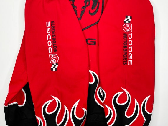 Vintage Dodge Racing Jacket 90s 00s NASCAR Bomber Mot… - Gem