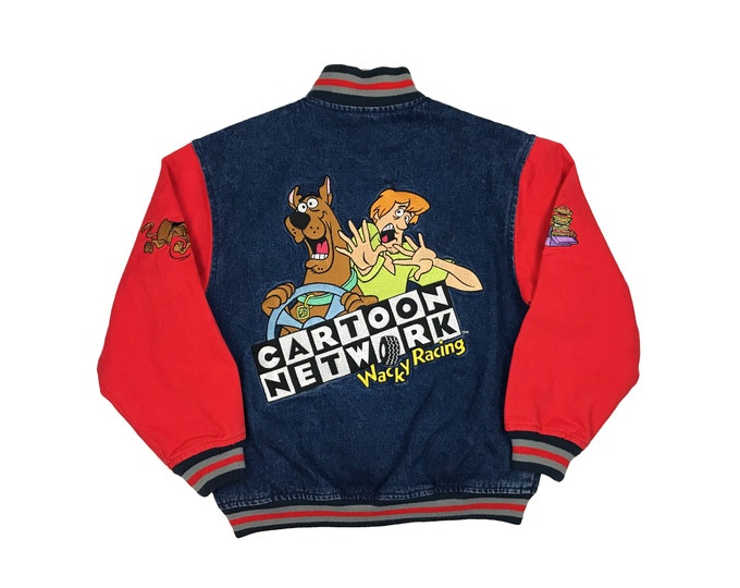 Vintage Wacky Racing Jacket 90s Cartoon Network Scooby Doo Jean Denim ...