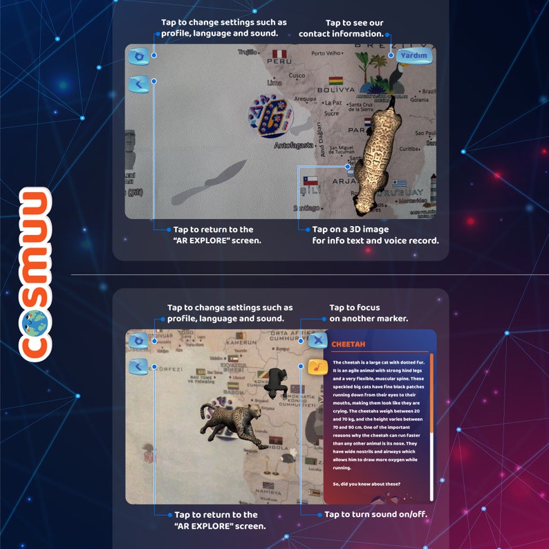 Kids Wallpaper - Educational World Map Mural – Removable Peel & Stick ...