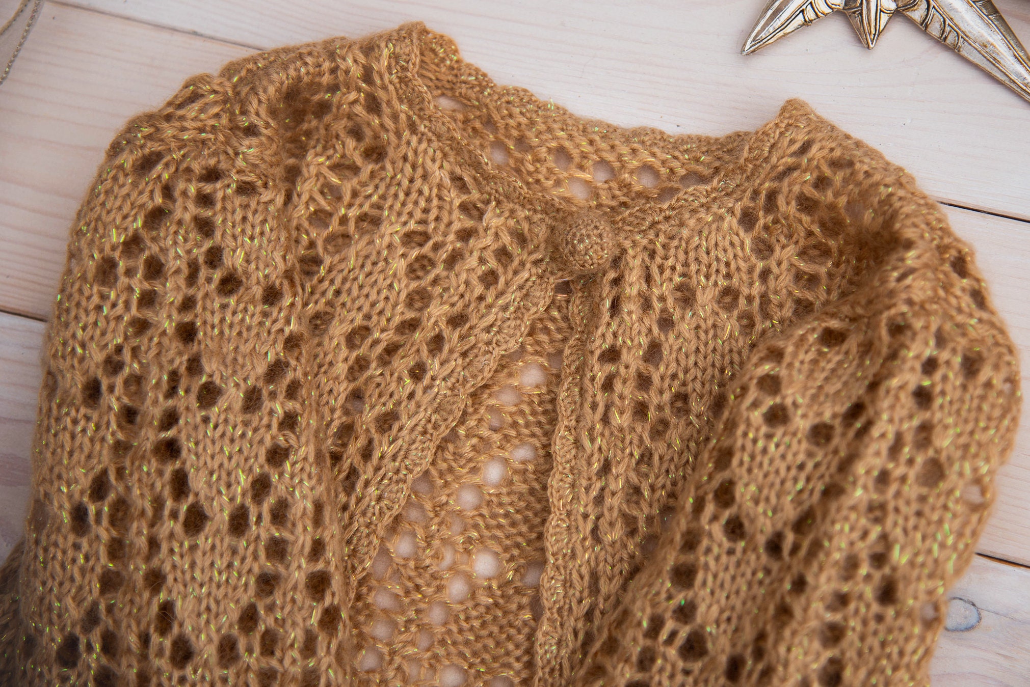 Girls Gold Cardigan Girls Holiday Sweatertoddler Cardigan - Etsy