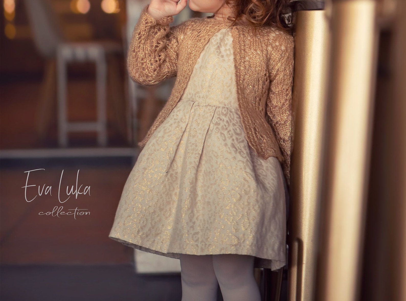 Girls Gold Cardigan Girls Holiday Sweatertoddler Cardigan - Etsy