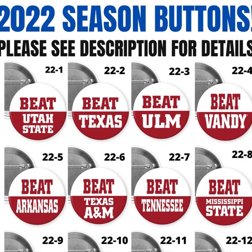 NICK CHICK Alabama Football Gameday 2.25 Button Pin - Etsy