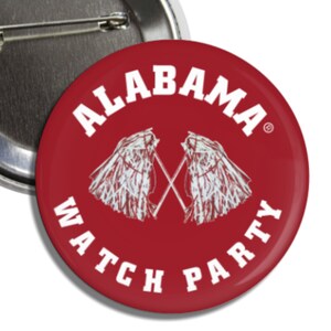 Officially Licensed Alabama Watch Party 2.25 Button Pin - Etsy