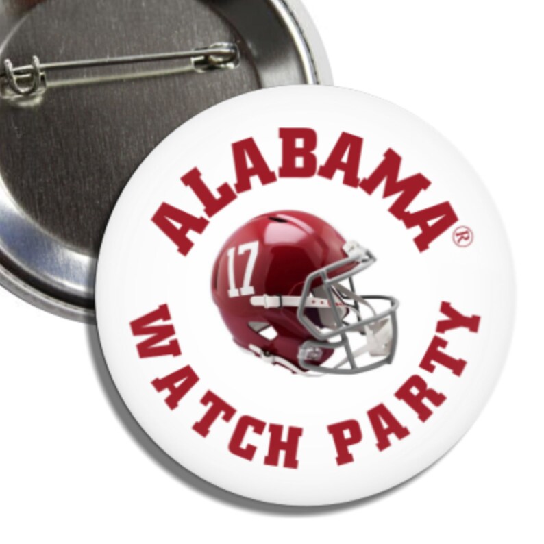 Officially Licensed Alabama Watch Party 2.25 Button Pin - Etsy