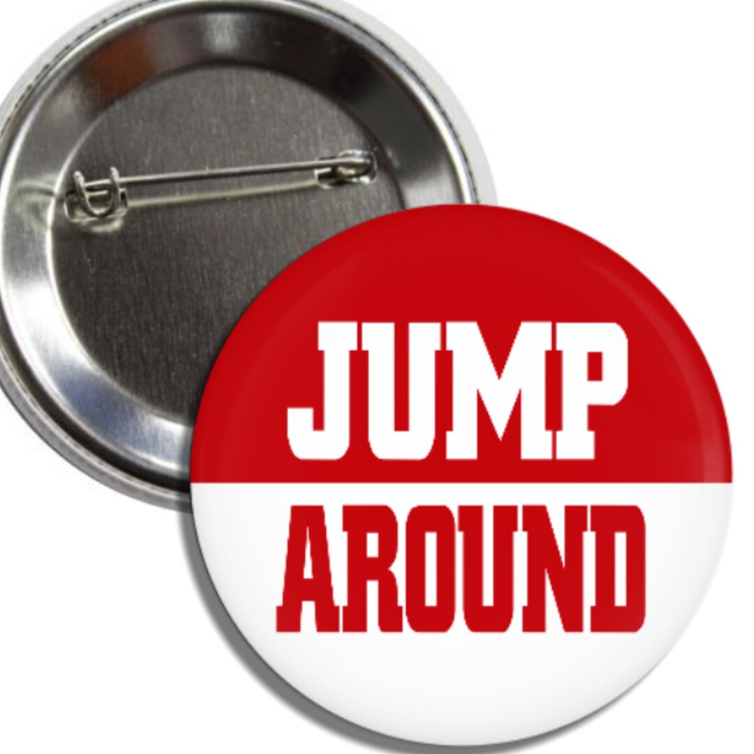 Jump Around Wisconsin Football Button: Game Day Pinback Badge - Etsy