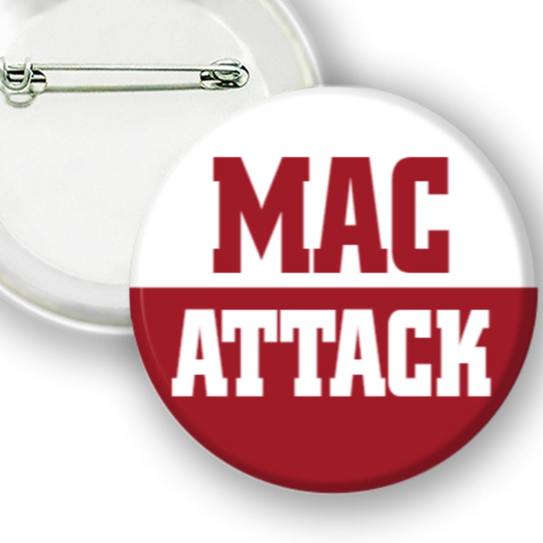 MAC ATTACK - University of Alabama Football Quarterback 2.25" Button ...