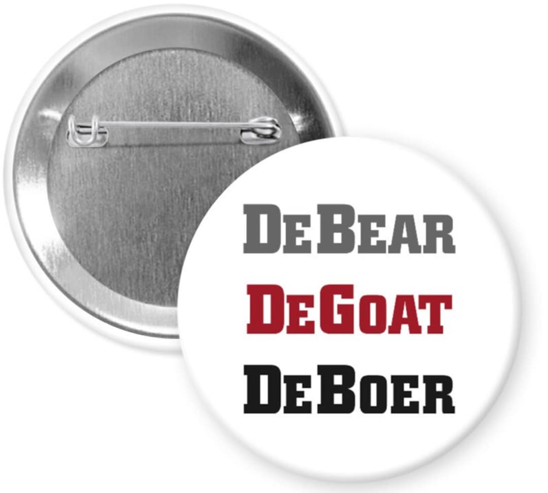 De Bear, De Goat, De Boer Alabama Football Gameday 2.25" Button Pin ...