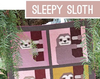 Sloth Quilt Pattern | Etsy