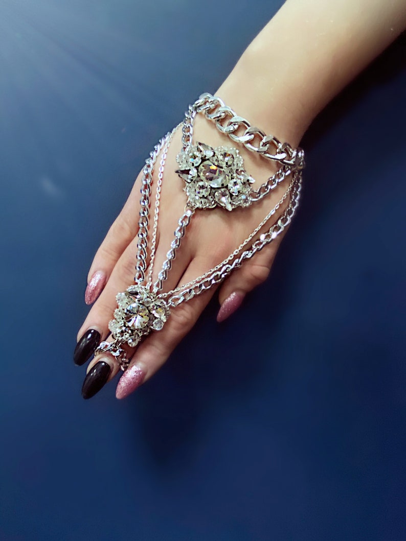 Arabian Burqa Mask Hand Bracelet Face Chain for Women Islamic | Etsy