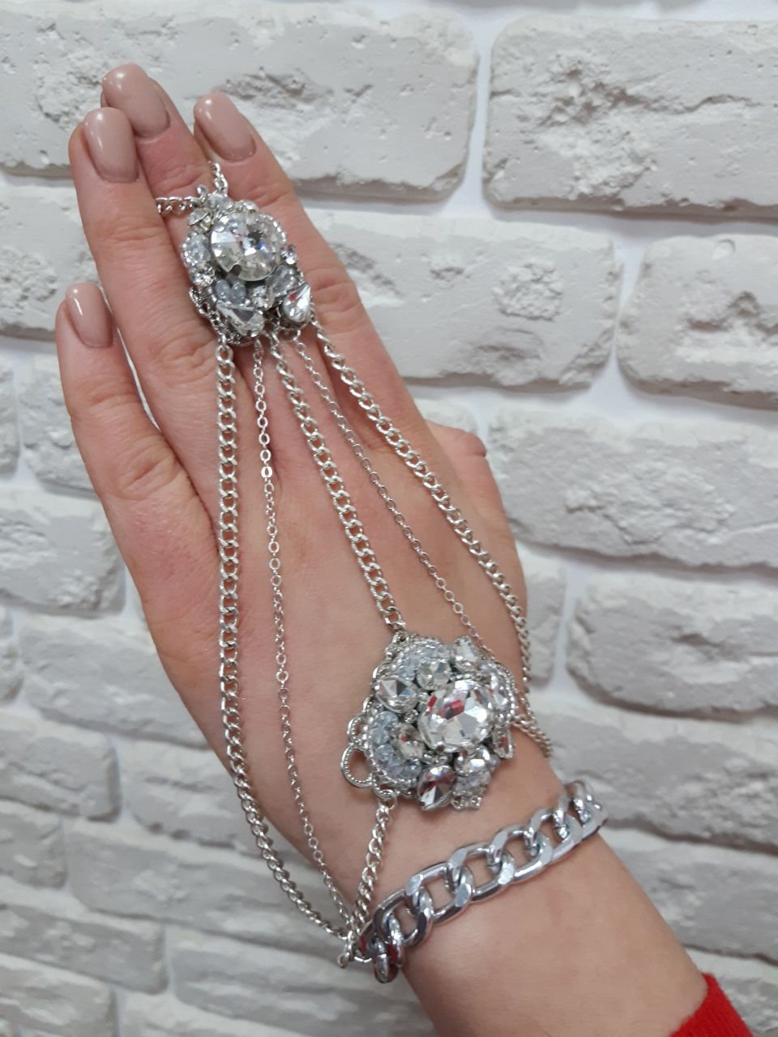 Arabian Mask Hand Bracelet Face Chain for Women Islamic Masks Costume ...