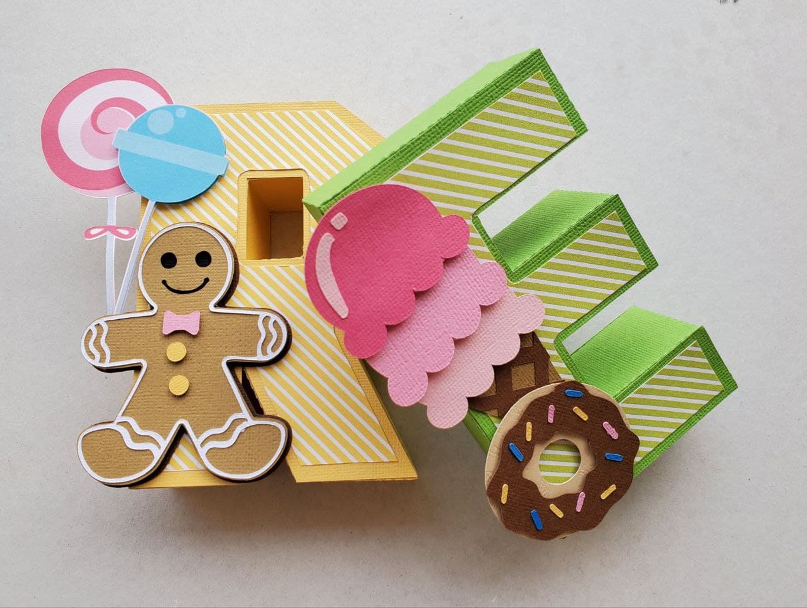 Candy 3d Letters/ Candy Birthday Party - Etsy