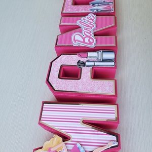 Barbie 3D Letters / Barbie Letters / Barbie Birthday Party - Etsy