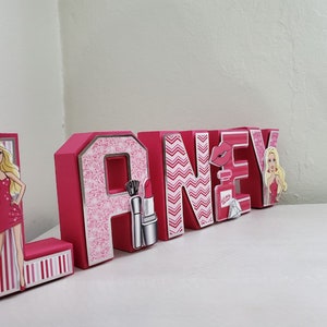 Barbie Doll Letters/doll 3D Letters / Barbie Birthday Party - Etsy