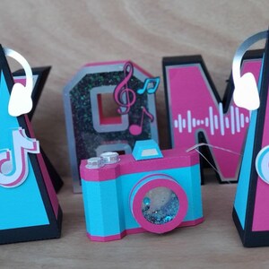 Tiktok 3D Letters / Tiktok Letters / Tiktok Birthday Party - Etsy