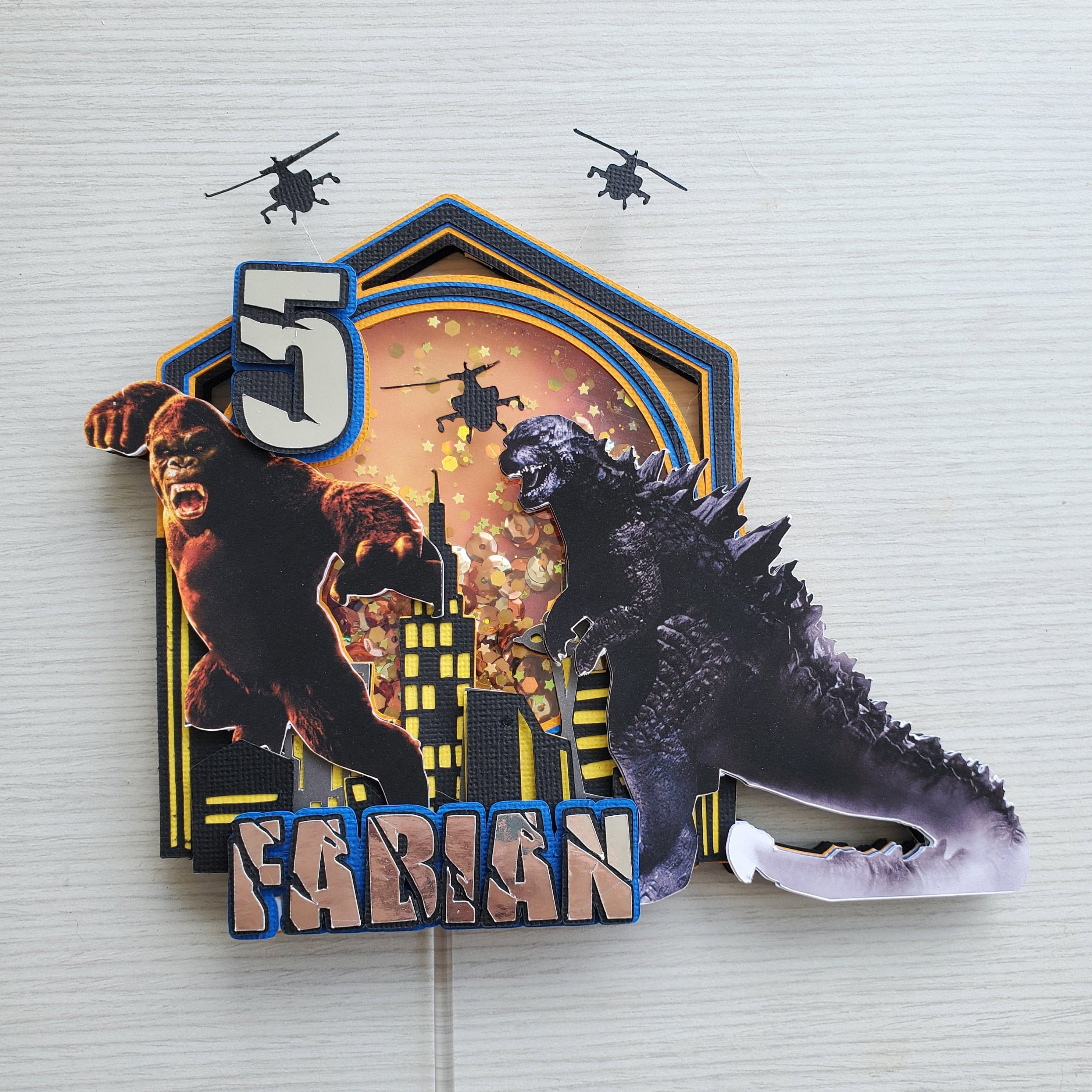Godzilla Cake Topper