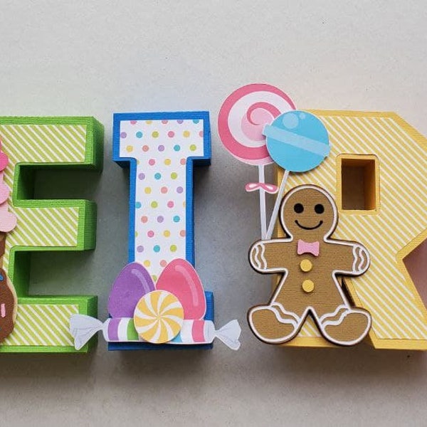 Candy Letters - Etsy