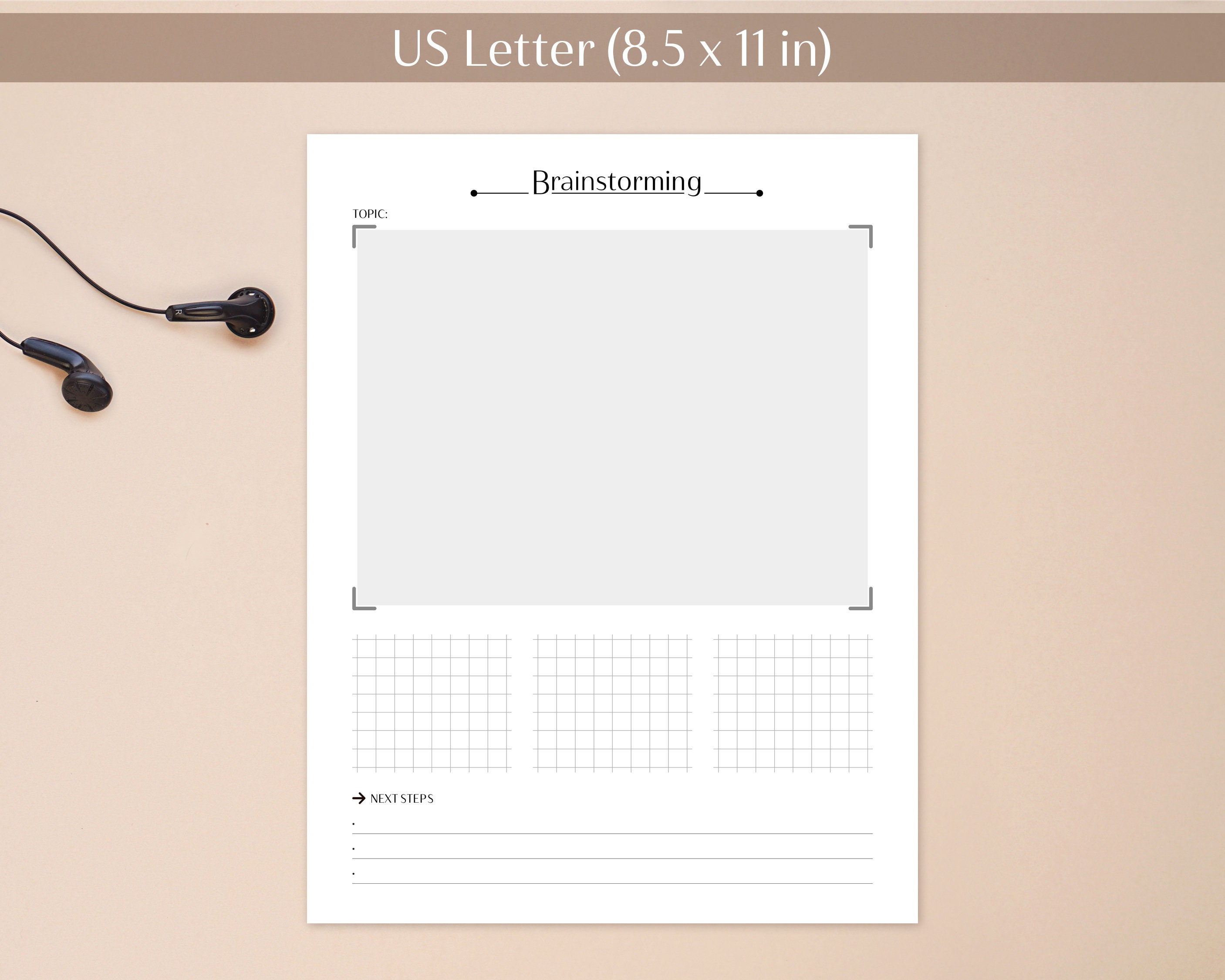 Brainstorming Printable Brain Dump A4 A5 US Letter US - Etsy