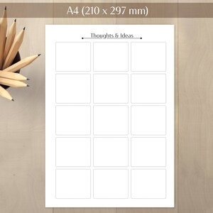 Thoughts & Ideas Organizer Printable Brain Dump A4 A5 US | Etsy