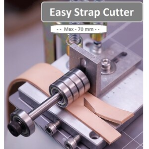 Easy Strap Cutting Set Leather Strip Cutter Max 70 Mm Wide Leather DIY ...