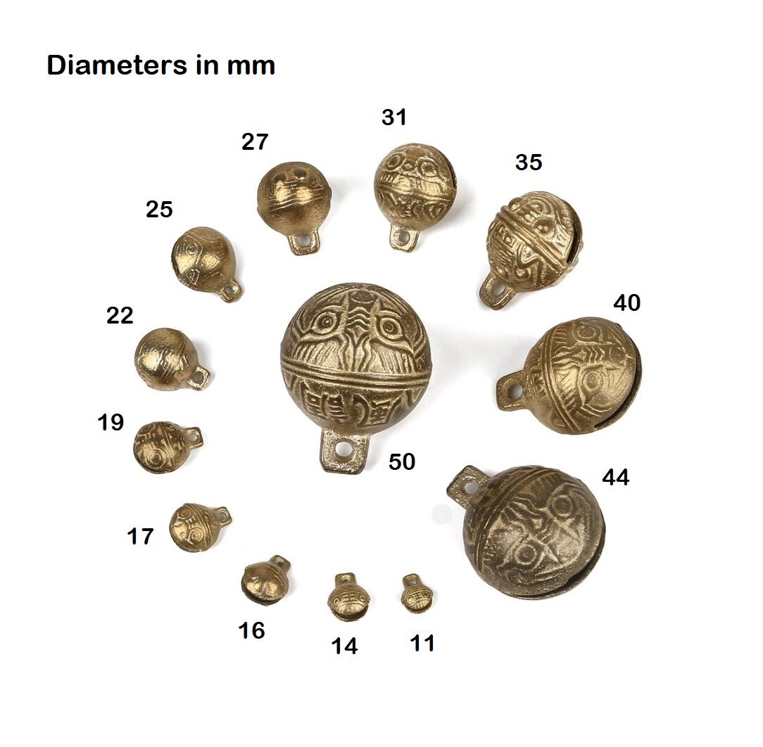 Brass Bells Multi Sizes for DIY Ornament Projects Pet Collars - Etsy