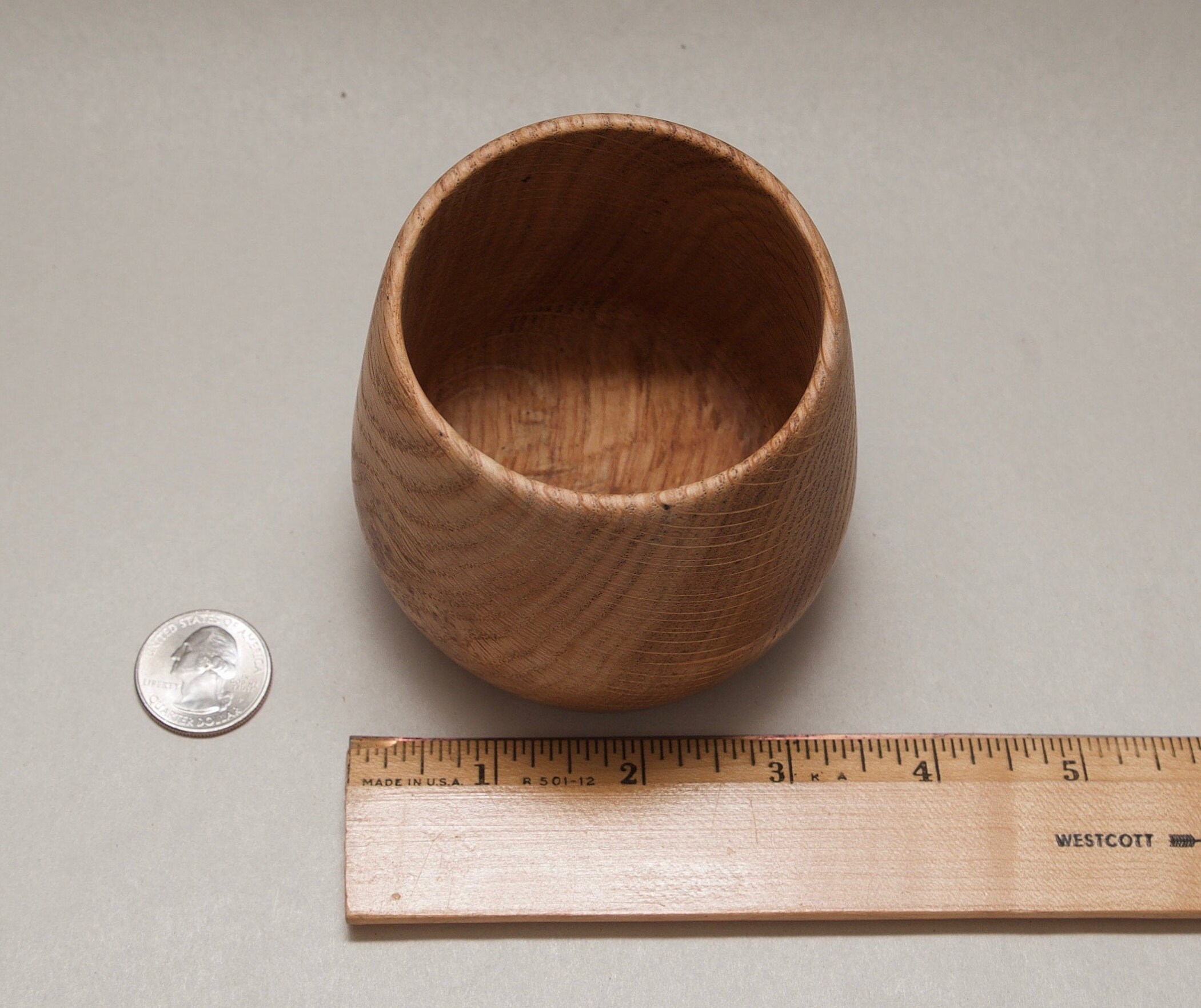Hand-turned White Oak Whiskey Tumbler – Wooden Cup – Made in Michigan ...