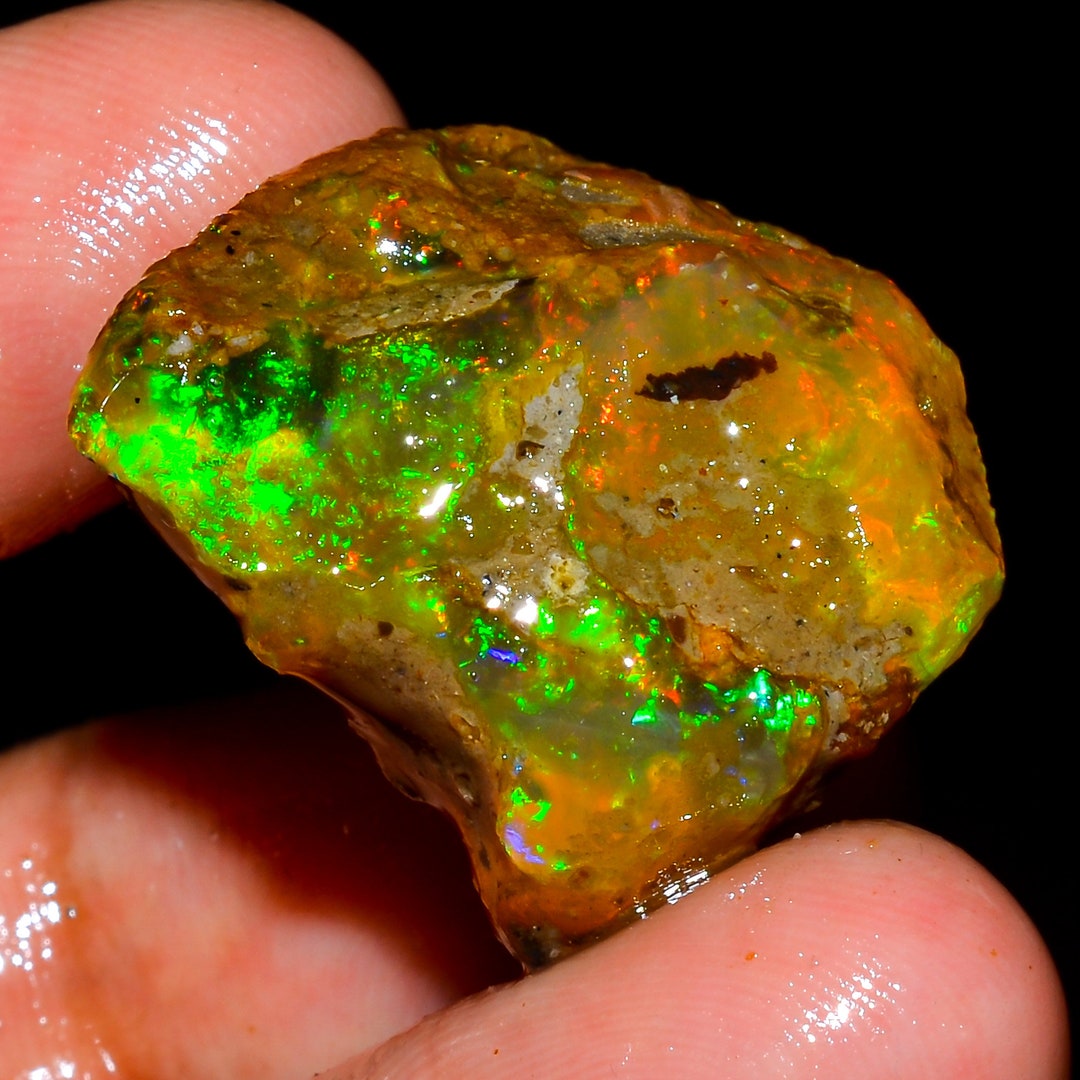 Opal Rough, Ethiopian Fire Opal Raw, Loose Gemstone Opal Rough, Opal ...
