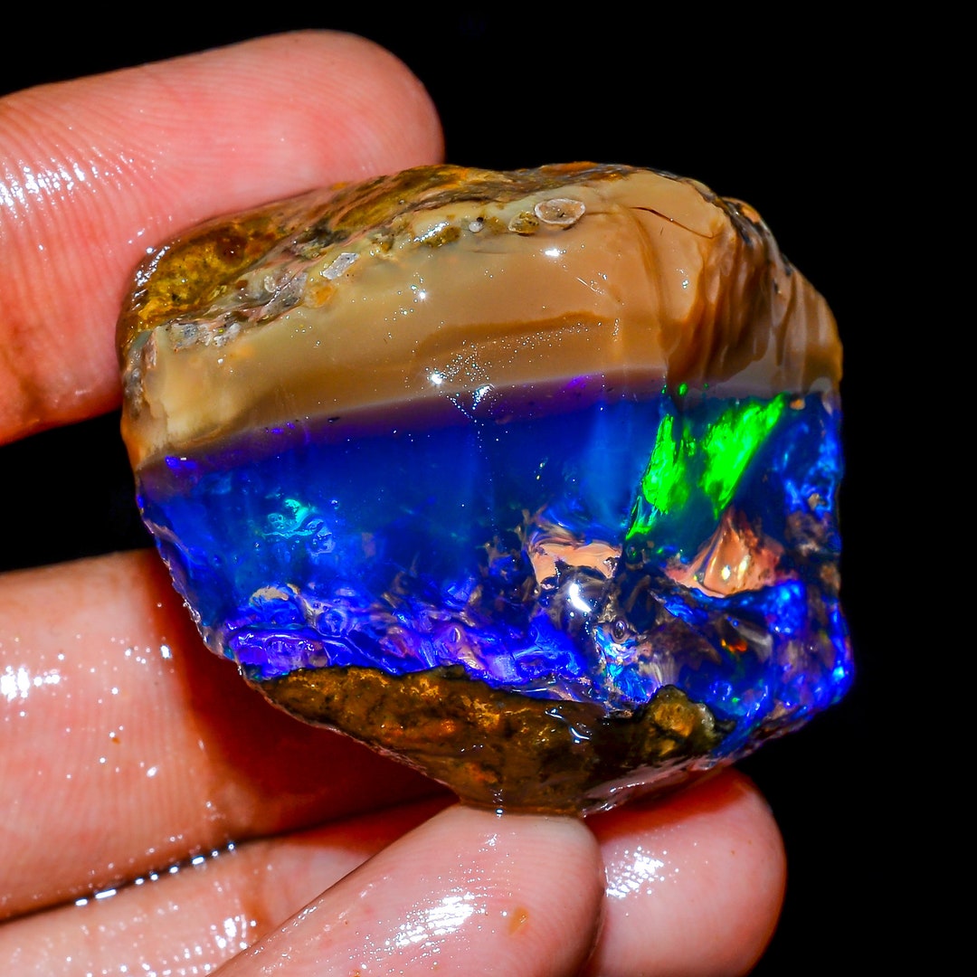 Ethiopian Opal Raw, Multi Fire Opal Raw, Opal Rough, Loose Gemstone ...