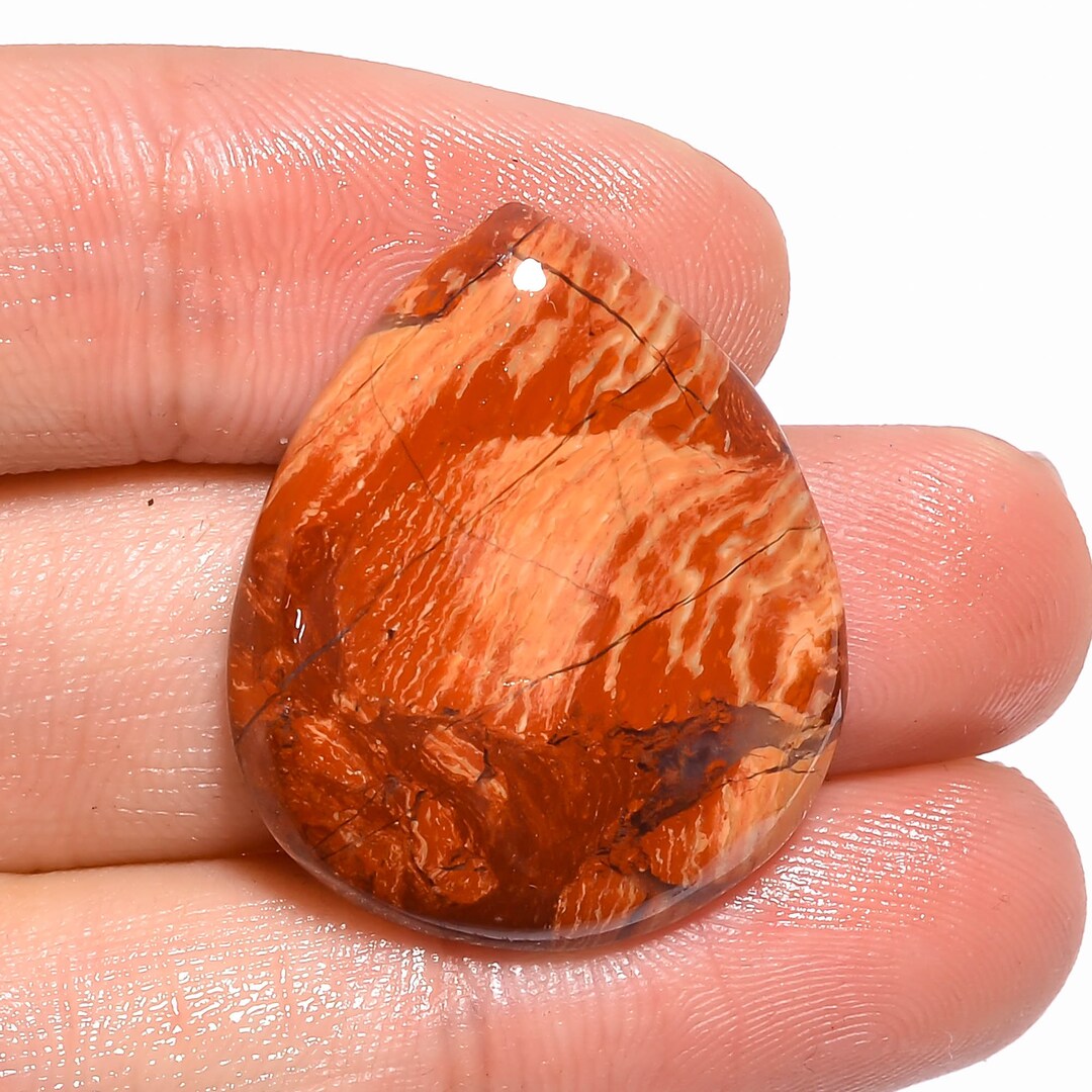 Natural Snake Skin Jasper Pear Shape Cabochon Loose Gemstone ...