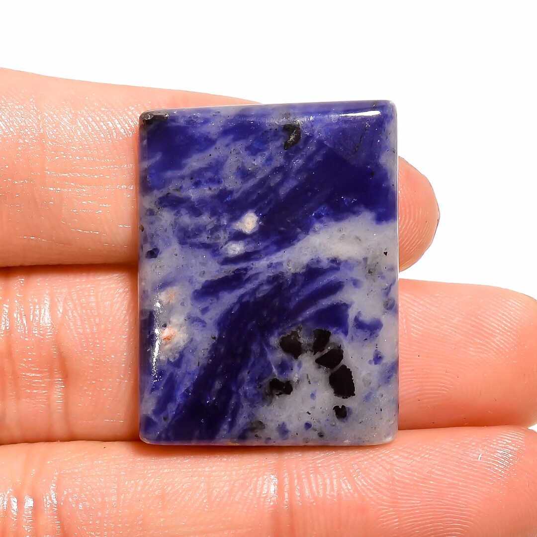 Natural Sodalite, Sodalite Square Shape Cabochon Loose Gemstone, Smooth ...