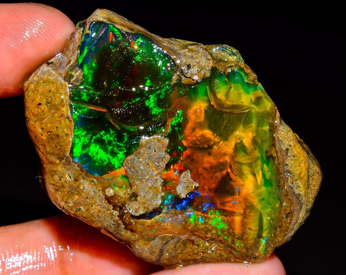 Opal Rough, Ethiopian Opal Raw, Loose Gemstone Opal Rough, Fire Opal ...