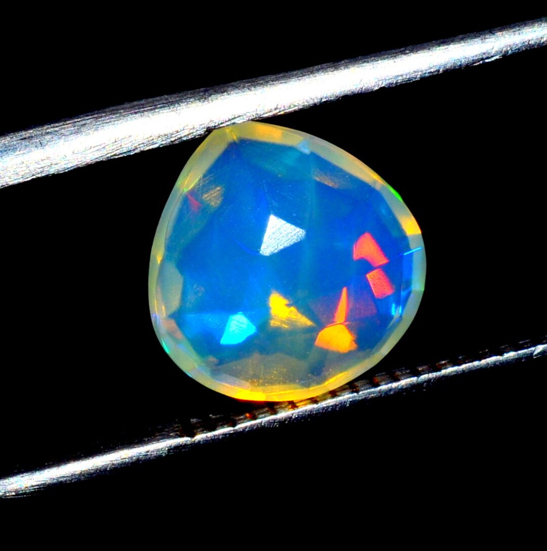 Ethiopian Opal Cut Opal Heart Cut Multi Fire Opal Cut Welo - Etsy