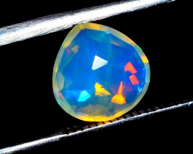 Ethiopian Opal Cut, Opal Heart Cut, Multi Fire Opal Cut, Welo Opal, Ethiopian Opal Gemstone Cut ...