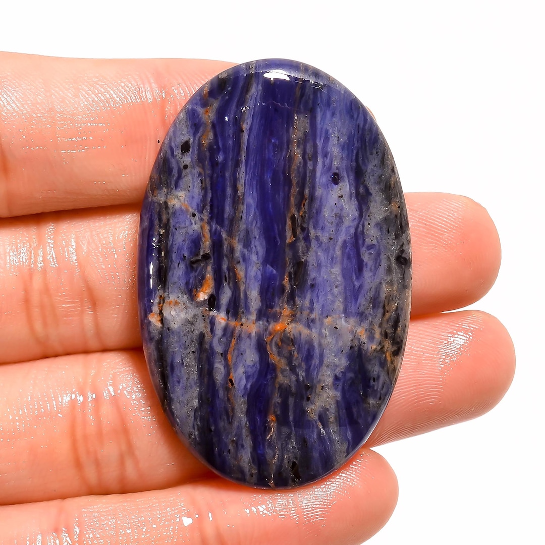 Natural Sodalite, Sodalite Oval Shape Cabochon Loose Gemstone, Smooth ...