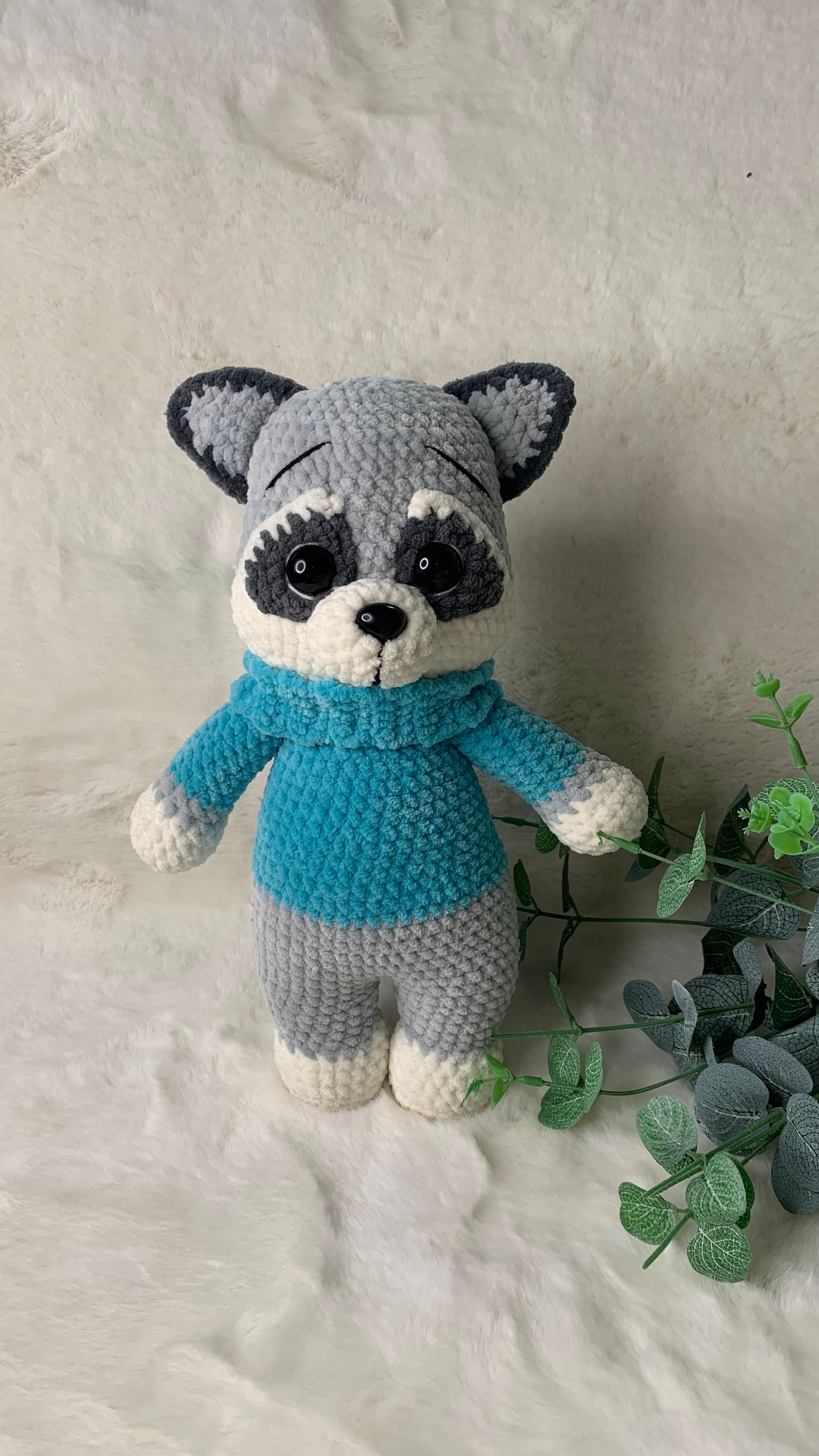 Raccoon Crochet Pattern, Raccoon Digital Pattern, Raccoon Amigurumi PDF ...
