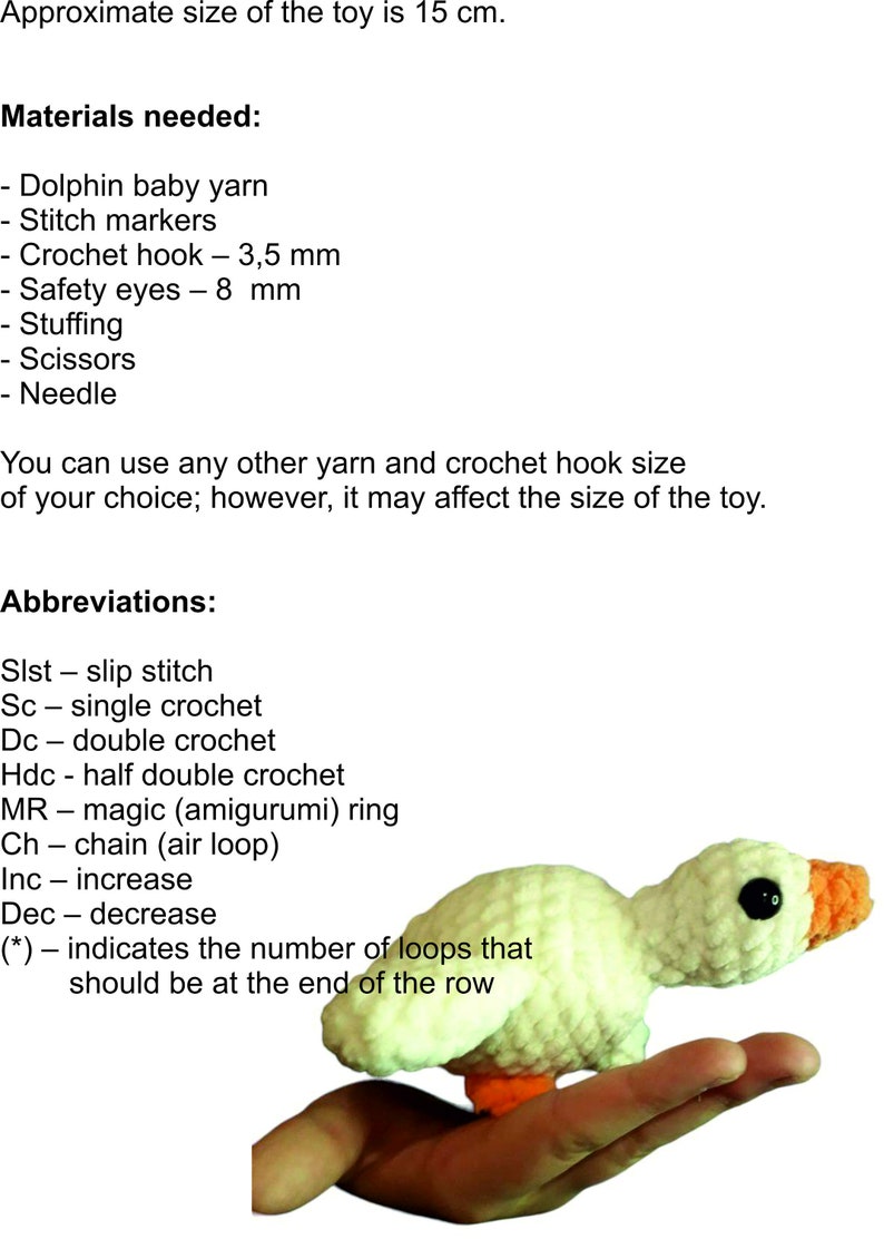 Hugging Goose Crochet Pattern, Amigurumi Little Goose Pattern - Etsy