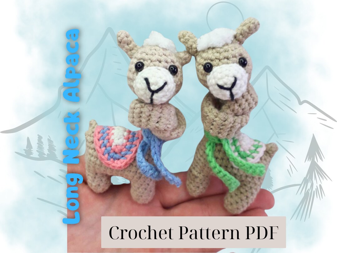 Long Neck Alpaca Crochet Pattern, Alpaca Amigurumi Pattern, Crochet for ...