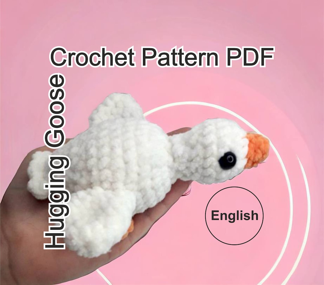 Hugging Goose Crochet Pattern, Amigurumi Little Goose Pattern, Cozy Toy ...